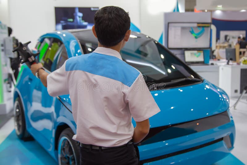 3D Laser Scanner for Car Assembly Factory Editorial Photography - Image ...