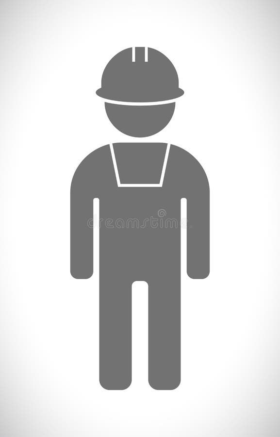 Worker full body icon stock vector. Illustration of engineer - 201176532