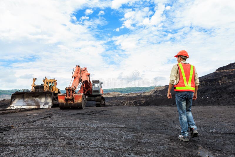 Mining Engineer stock image. Image of coal, blue, huge - 43107369