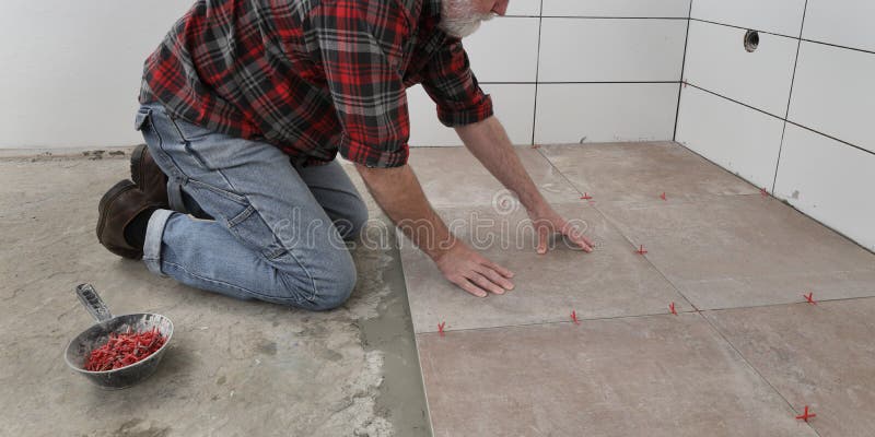 Home renovation, tiles stock image. Image of handyman - 228670087