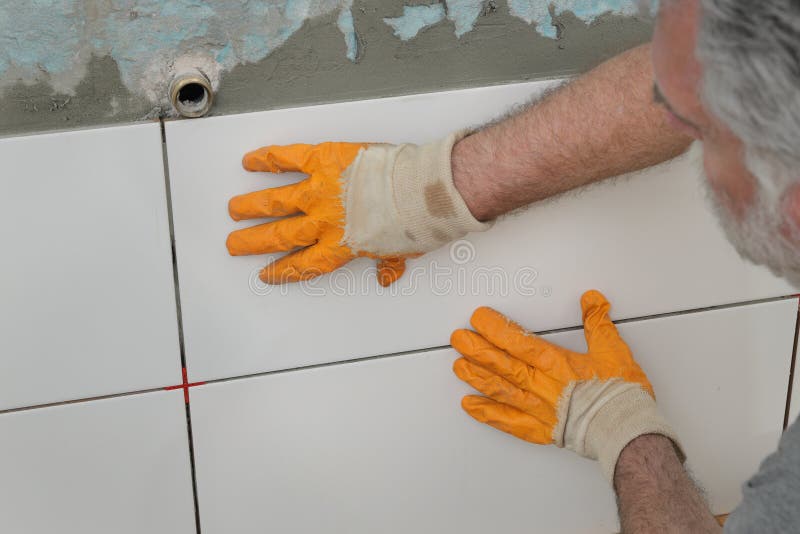 Home renovation, tiles stock image. Image of mortar - 249627487