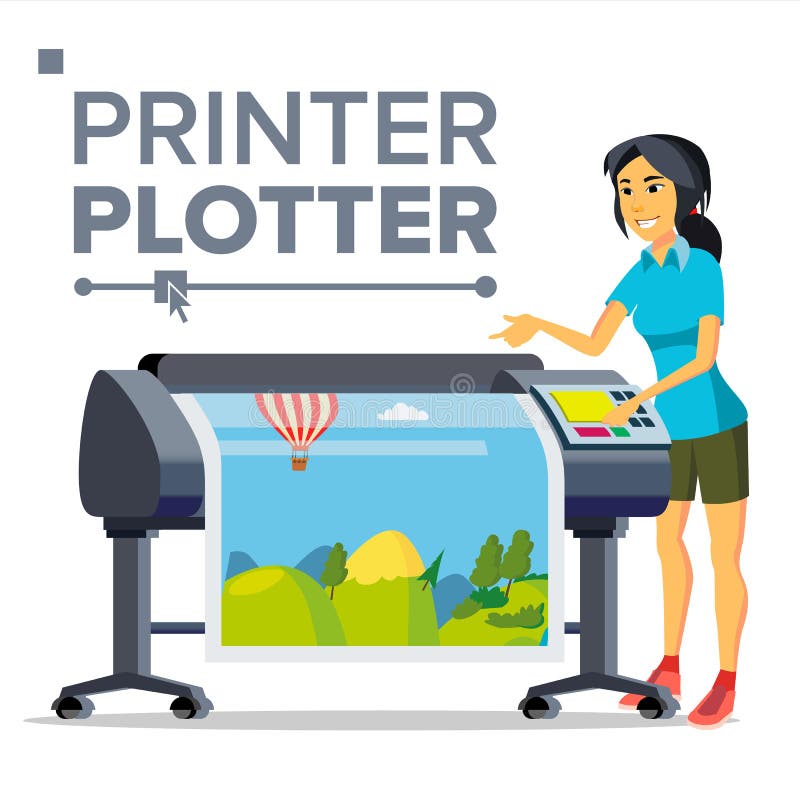 Printer Plotter Cartoon Stock Illustrations – 180 Printer Plotter ...