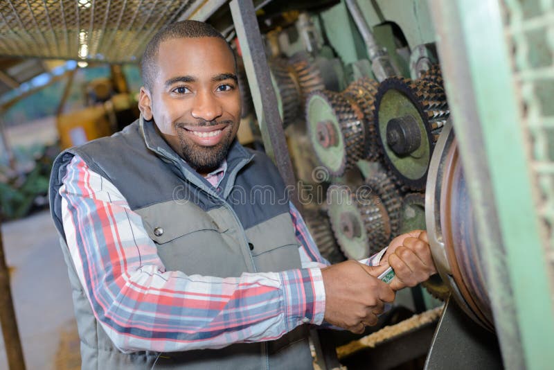 Worker Posing while Working Stock Photo - Image of tender, vocation ...