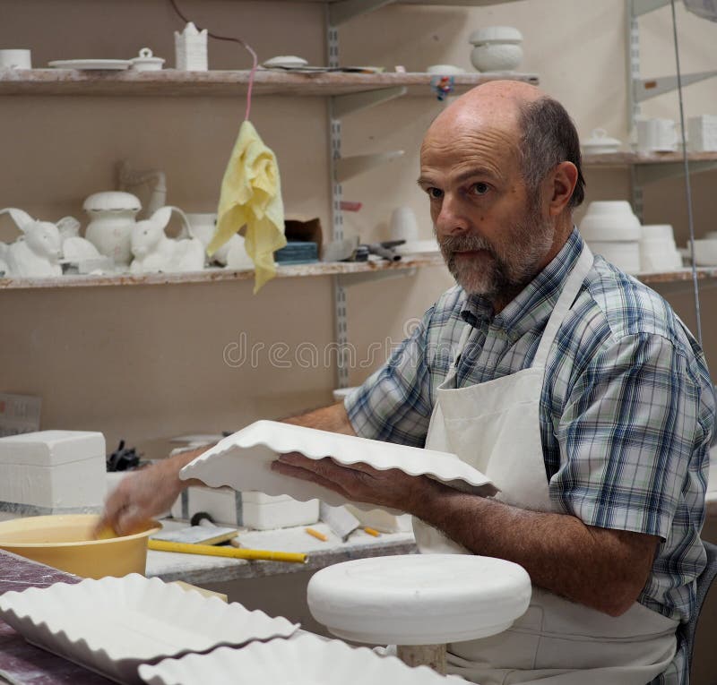 Worker at Pottery in Northern Ireland Editorial Stock Photo - Image of ...