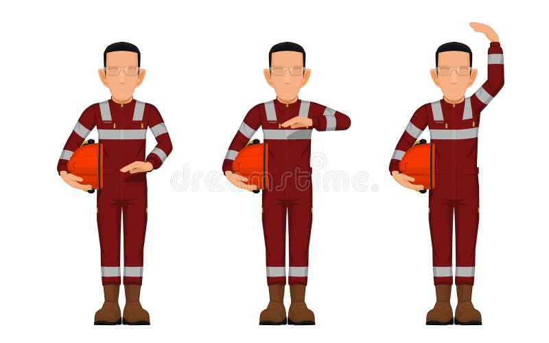 Worker is Presenting High,average,low Stock Vector - Illustration of ...