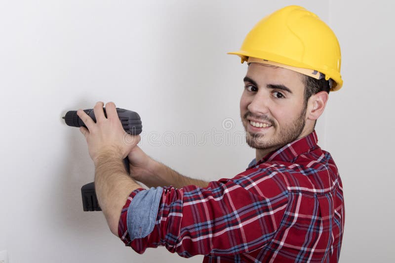 Worker Professional Construction Stock Photo - Image of renovation ...