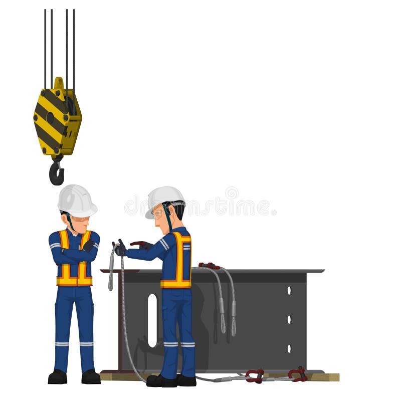 A Worker is Reporting the Problem about Lifting Equipment To His ...
