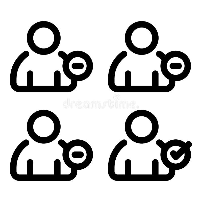 Document Request Icon, Outline Style Stock Vector - Illustration of ...