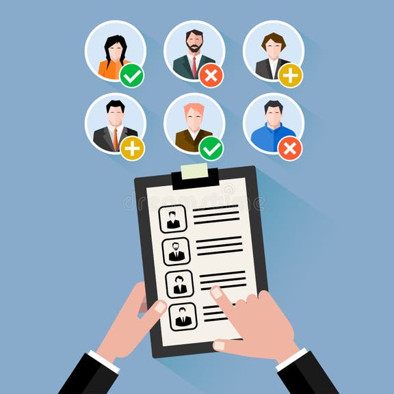 Worker S Choice. Work in Team Stock Vector - Illustration of employer ...