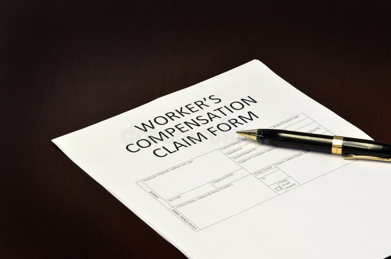 Worker`s Compensation Claim Form Application Stock Photo - Image of ...
