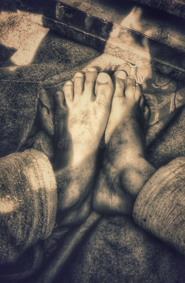 A Worker& X27;s Feet after Finishing His Work Stock Photo - Image of ...
