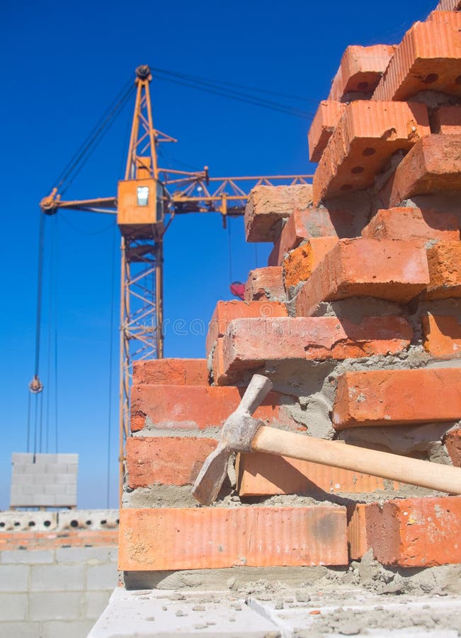 Worker`s Pick Hammer Outdoors Stock Photo - Image of work, building ...