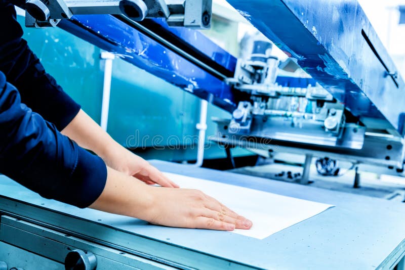 Industrial Metal Printing Machinery. Stock Image - Image of precision ...