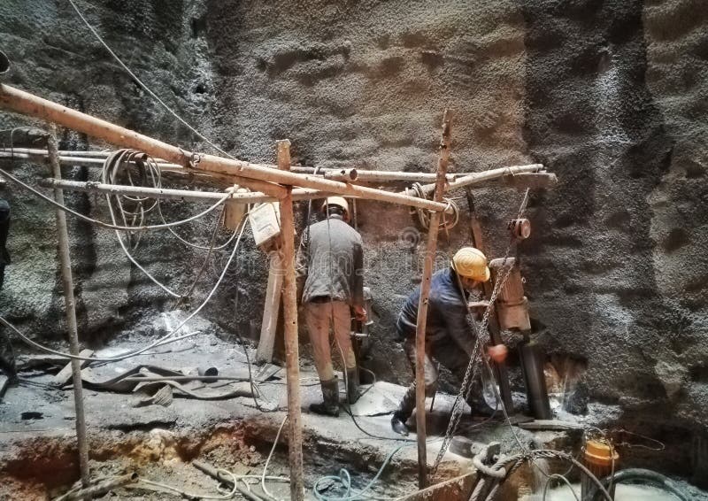 Shaft Construction stock image. Image of mountain, profile - 28238621