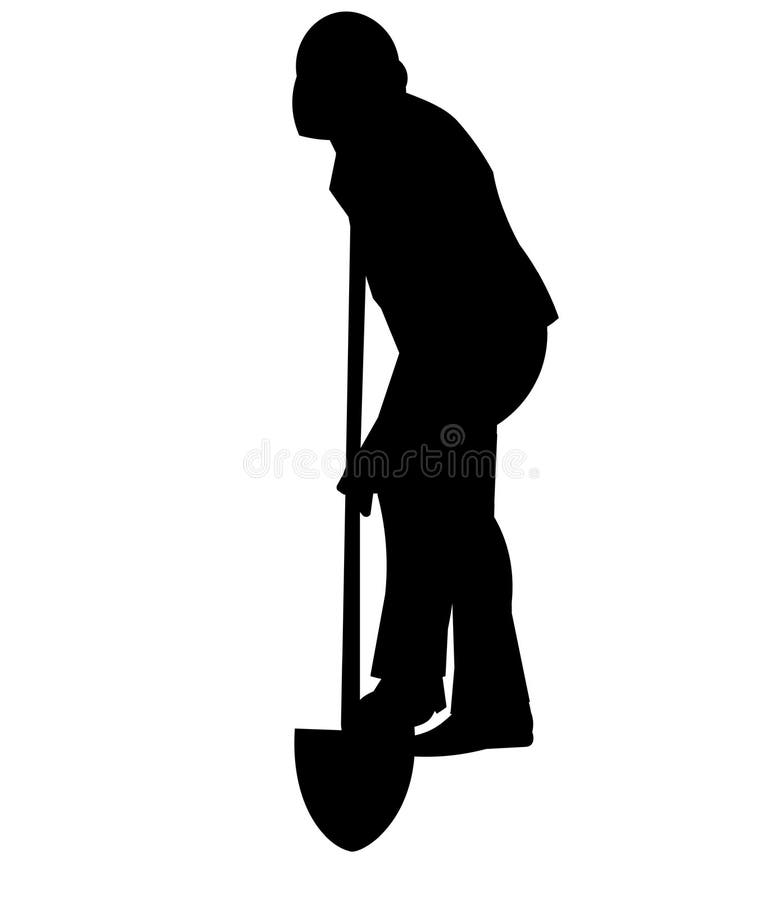 Digging Hole Silhouette Stock Illustrations – 176 Digging Hole ...