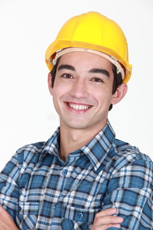 Worker smiling stock photo. Image of arms, euphoria, laugh - 37038288