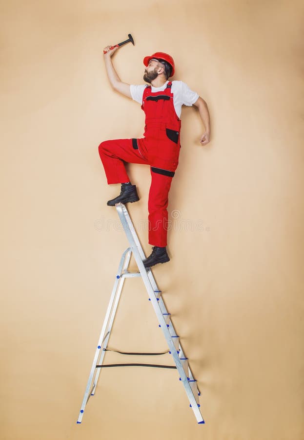 Worker in studio stock photo. Image of caucasian, person - 47280006