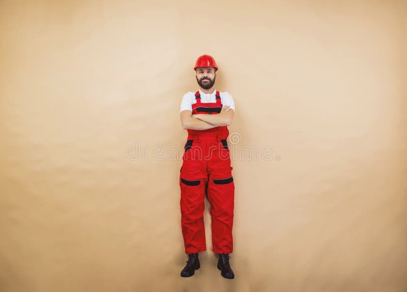 Worker in studio stock image. Image of full, cheerful - 47279955