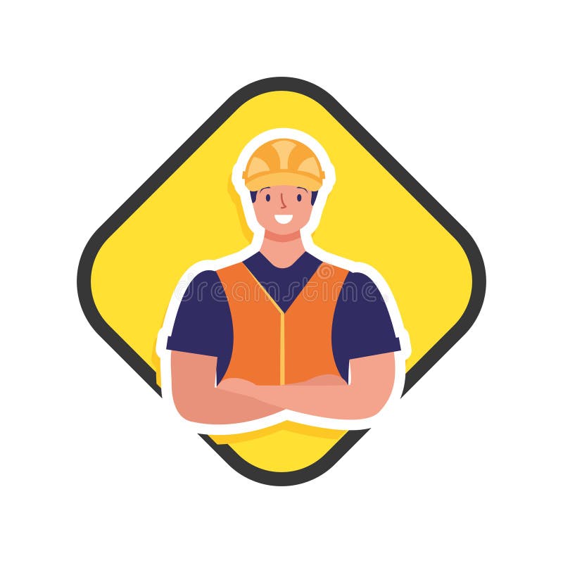 Worker symbol stock vector. Illustration of template - 281702858
