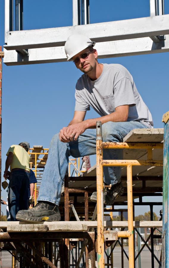 Worker Taking a Break stock image. Image of caucasian - 7124795