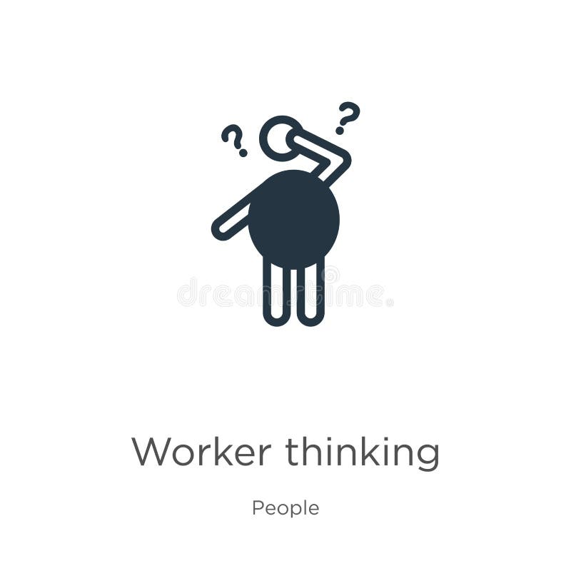 Worker Thinking Stock Illustrations – 11,578 Worker Thinking Stock ...
