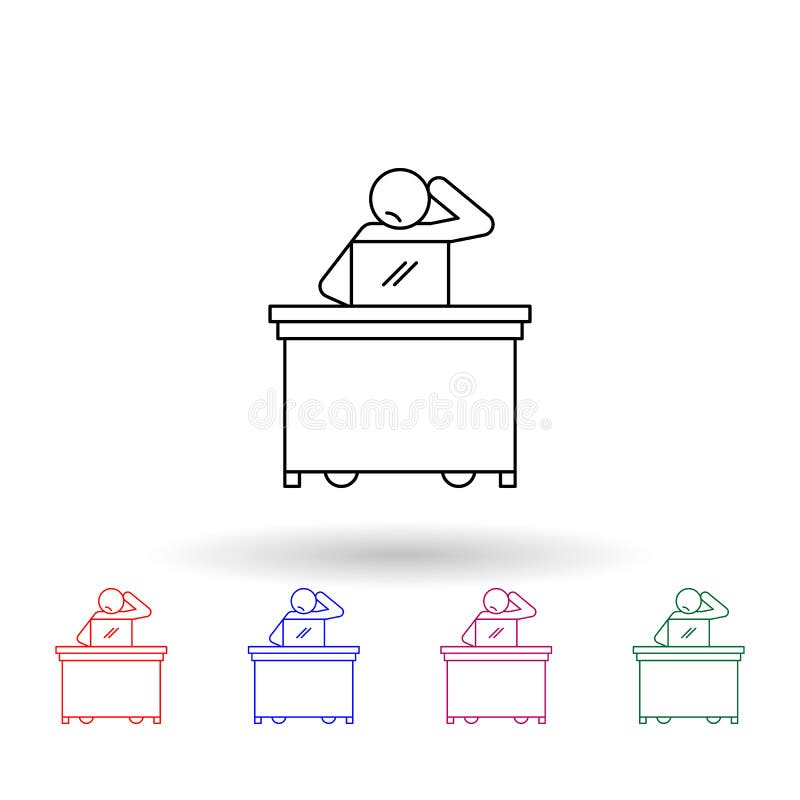 Worker Thinking Stock Illustrations – 11,578 Worker Thinking Stock ...