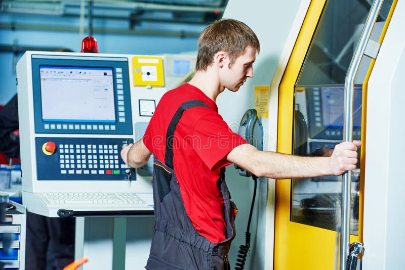 Worker at tool workshop stock photo. Image of industrial - 53203012