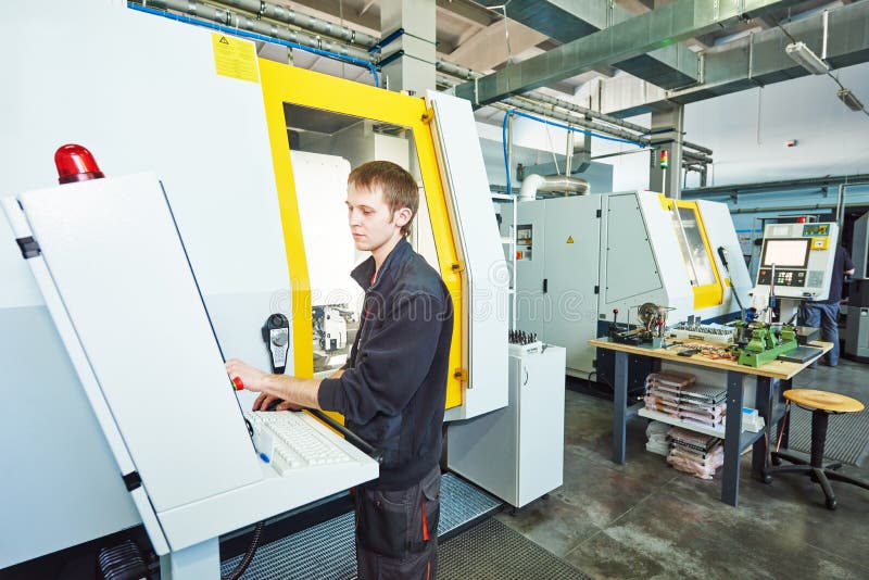 Worker at tool workshop stock photo. Image of mechanic - 55829300