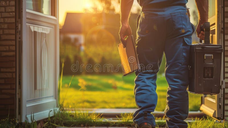 The Worker with Tools.AI Generated Image Stock Image - Image of ...