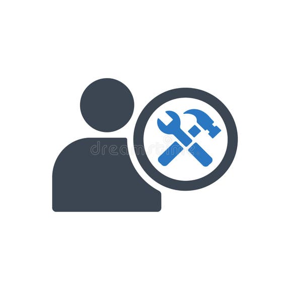 Worker Tools Badge Icon stock vector. Illustration of badge - 361696305