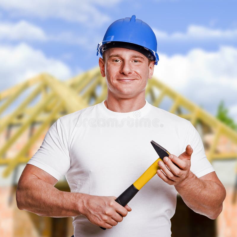 Worker with Tools. Construction, Renovation Concept. Stock Image ...