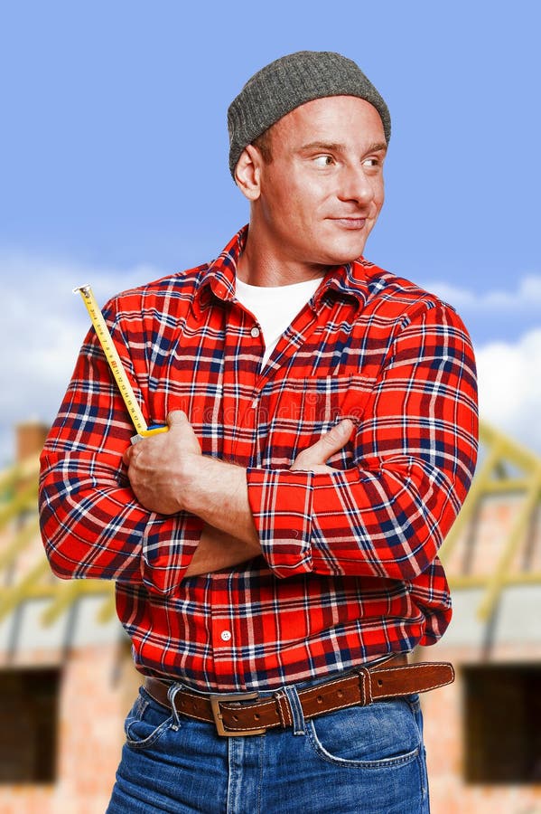 Worker with Tools. Construction, Renovation Concept. Stock Photo ...