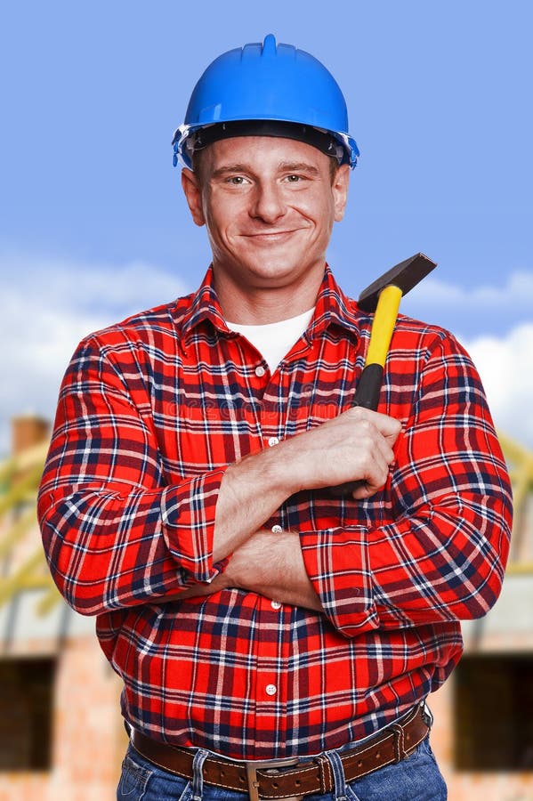 Worker with Tools. Construction, Renovation Concept. Stock Image ...