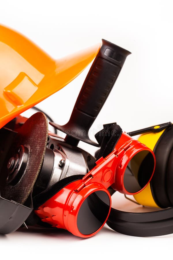 Worker Tools Isolated on White Stock Image - Image of labor, carpenter ...