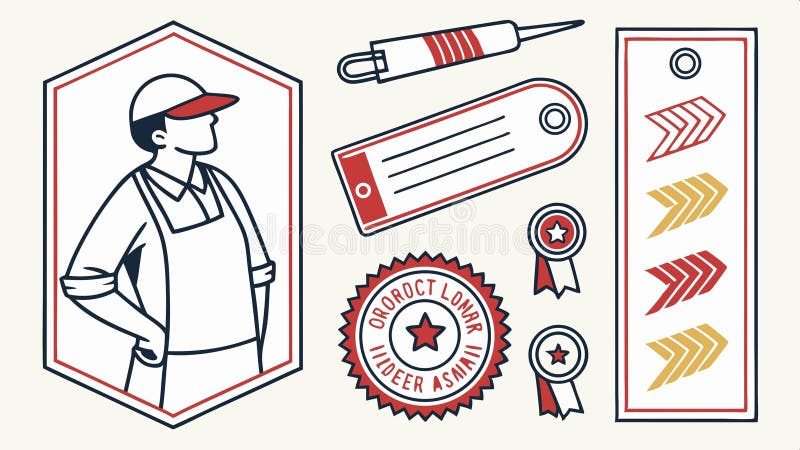 Worker with Tools, Labor and Construction for Industry Themes Vector ...