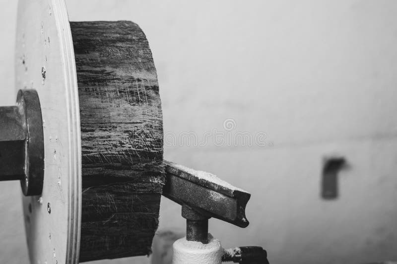 Lathe on a tree stock photo. Image of blurred, carving - 110659530