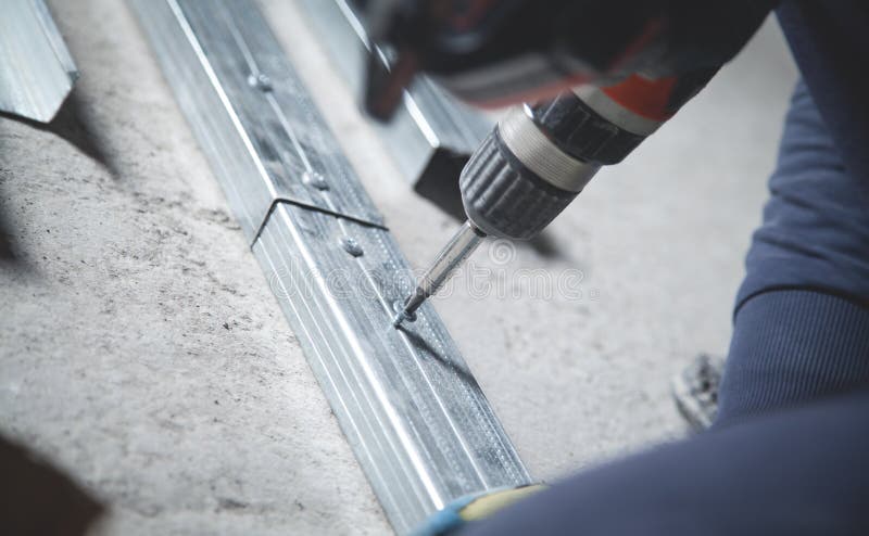 Worker Twists the into the Metal Stock Photo - Image of work, twist ...