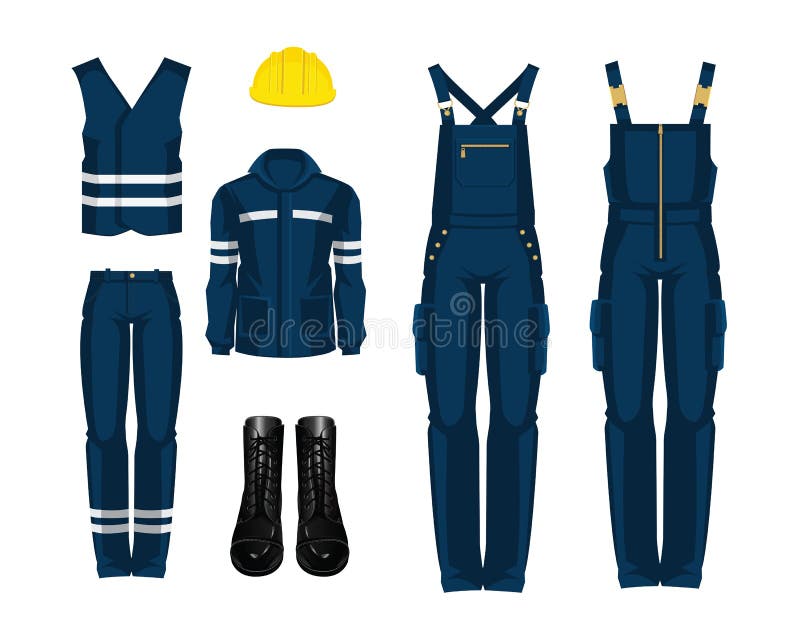 Worker in Uniform Vector Illustration Flat Design Stock Vector ...