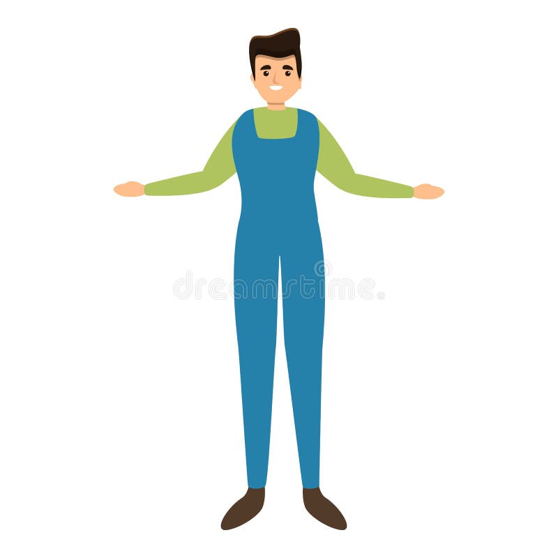 Worker Uniform Icon, Cartoon Style Stock Vector - Illustration of ...