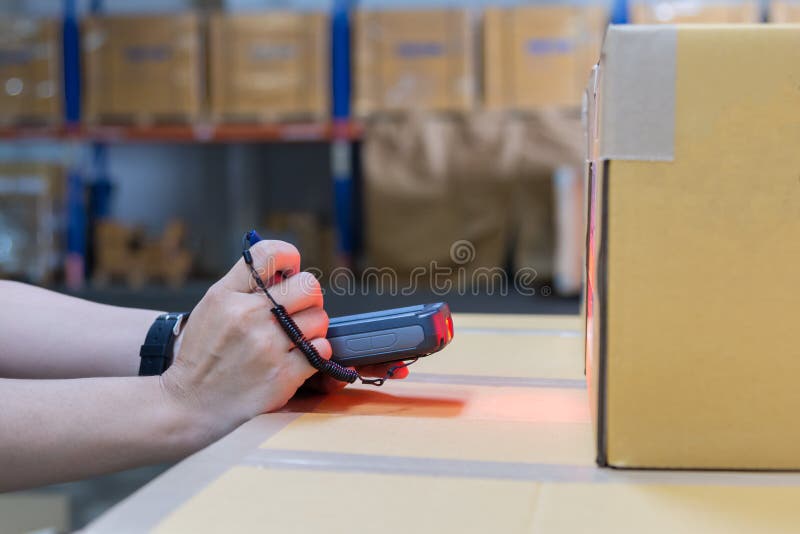 Worker use handheld stock photo. Image of merchandise - 102547880