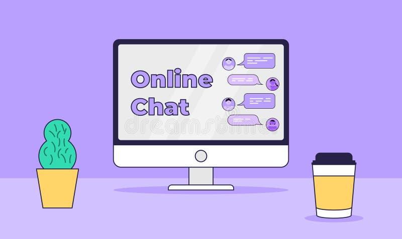 Worker Using Computer for Collective Virtual Meeting and Group Video ...