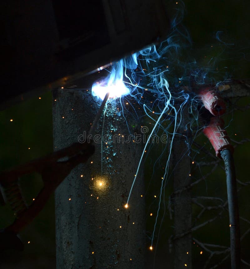 Electric welding stock image. Image of glove, craft, iron - 20091037