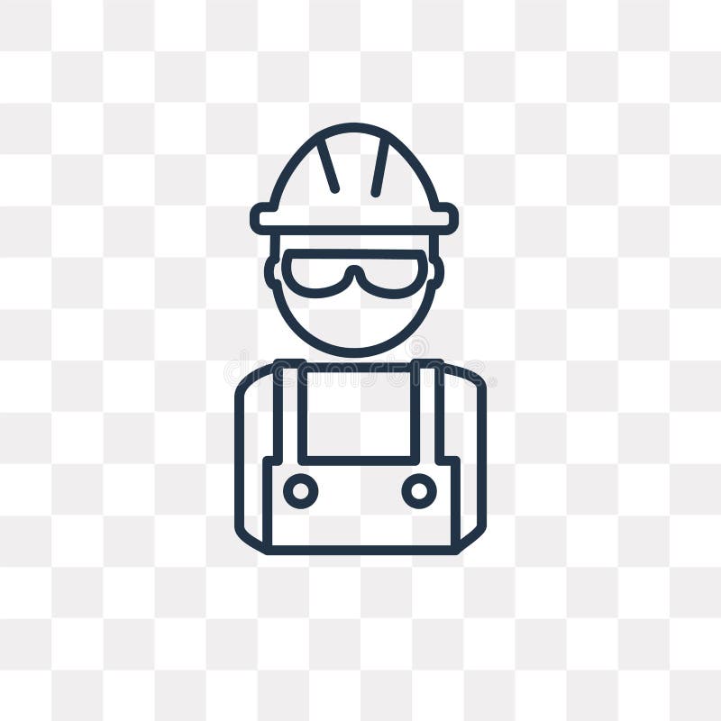 Worker Vector Icon Isolated on Transparent Background, Worker T Stock ...