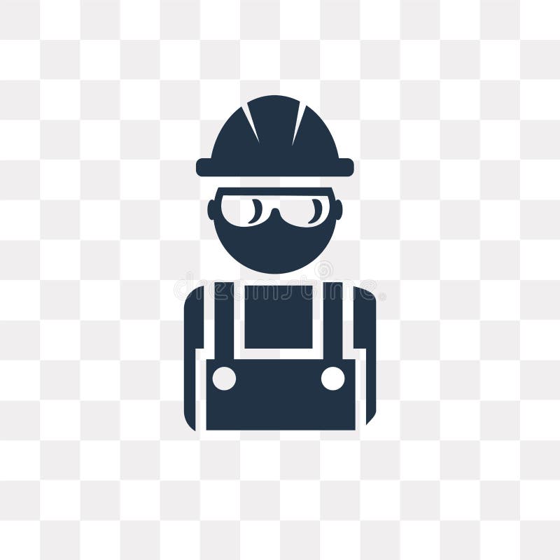 Worker Vector Icon Isolated on Transparent Background, Worker T Stock ...