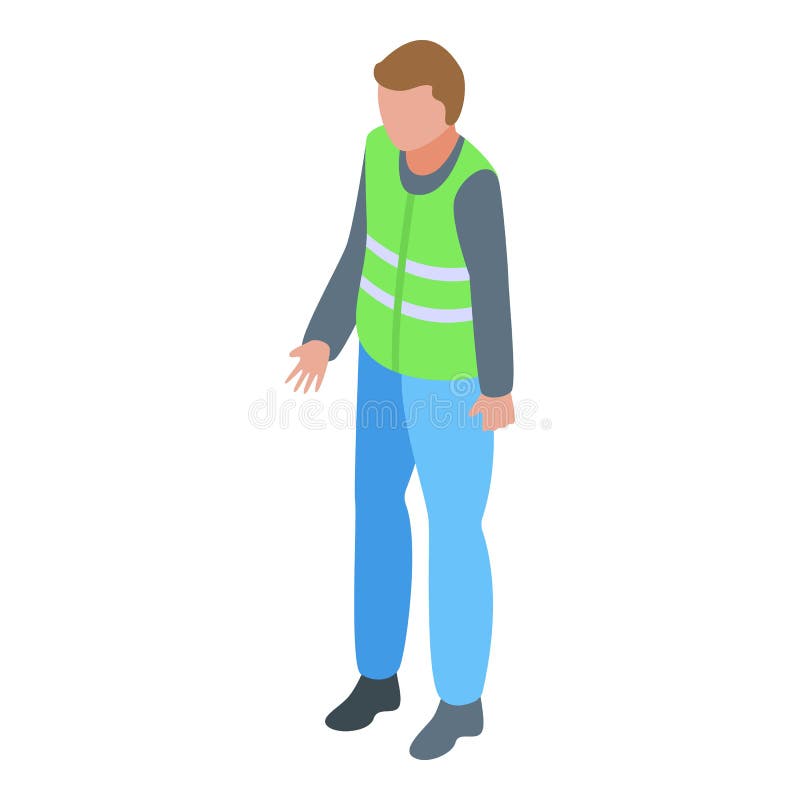 Construction Vest Isometric Stock Illustrations – 105 Construction Vest ...