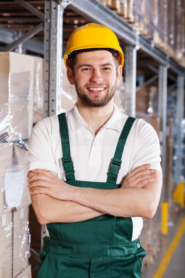 Worker in warehouse stock image. Image of factory, industry - 18892029
