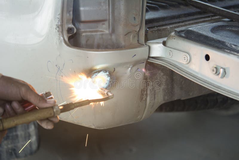 Worker welding car stock image. Image of vehicle, work - 89625065