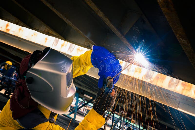 Worker welding stock image. Image of construction, equipment - 42964123