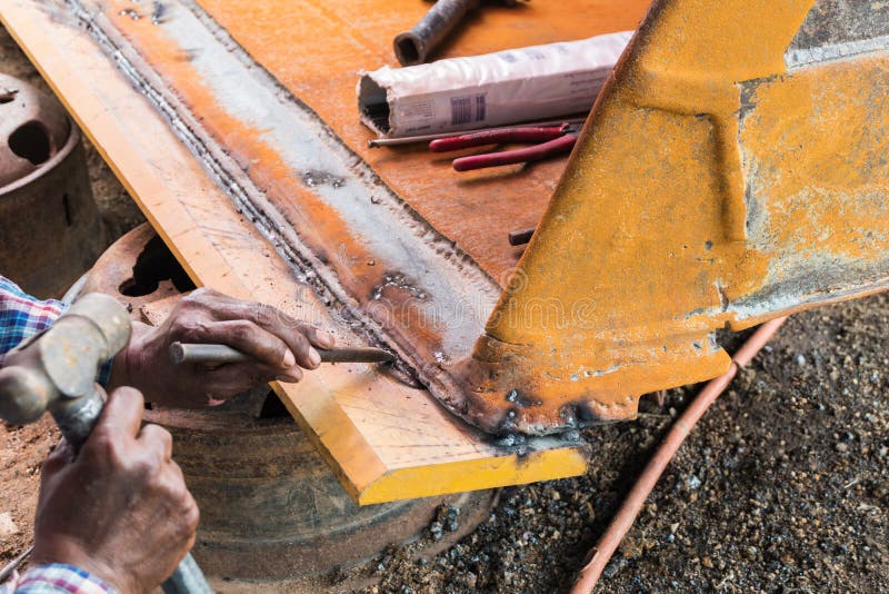 Worker welding stock photo. Image of manual, connect - 98297484