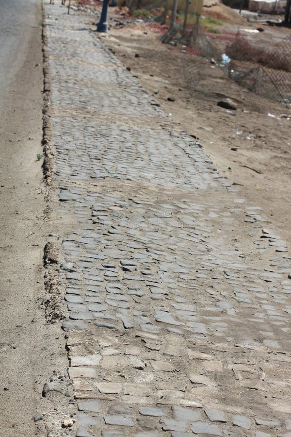 A Rough Sidewalk To Walk on. Rough Rock. Stock Photo - Image of worker ...